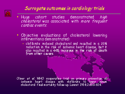 Surrogate outcomes in cardiology trials